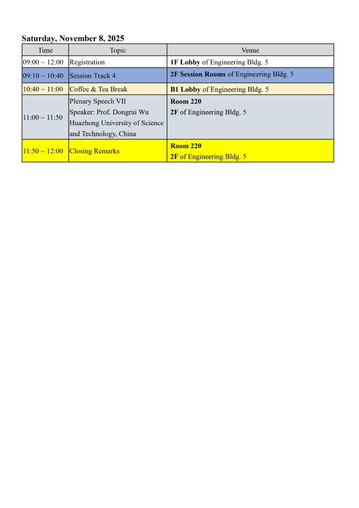PROGRAM – CACS 2025